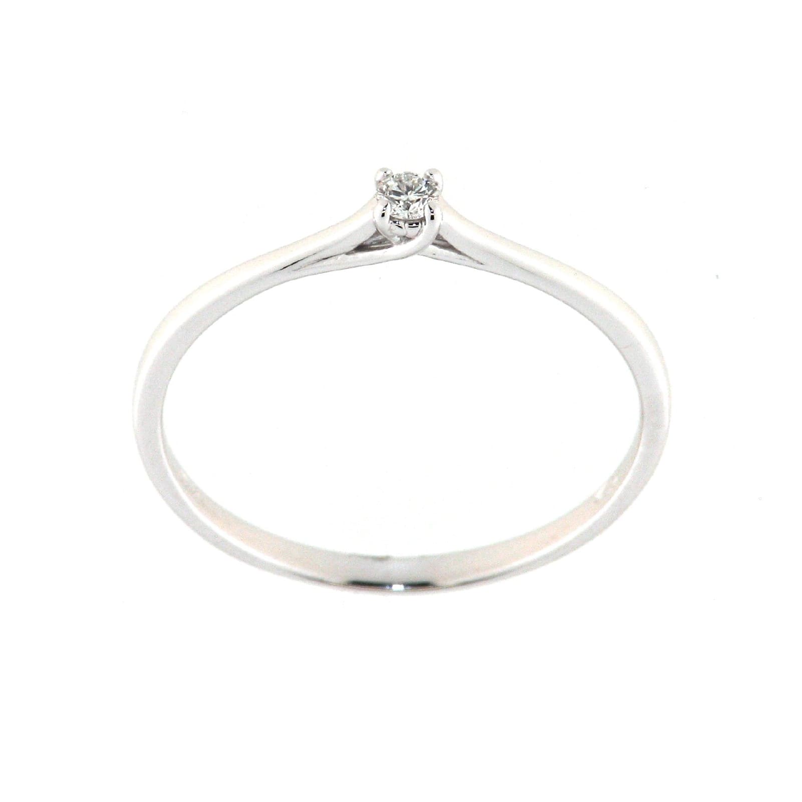Anello solitario Rose Diamanti in oro con diamante 9KAN155-5 – JOY Gioielli